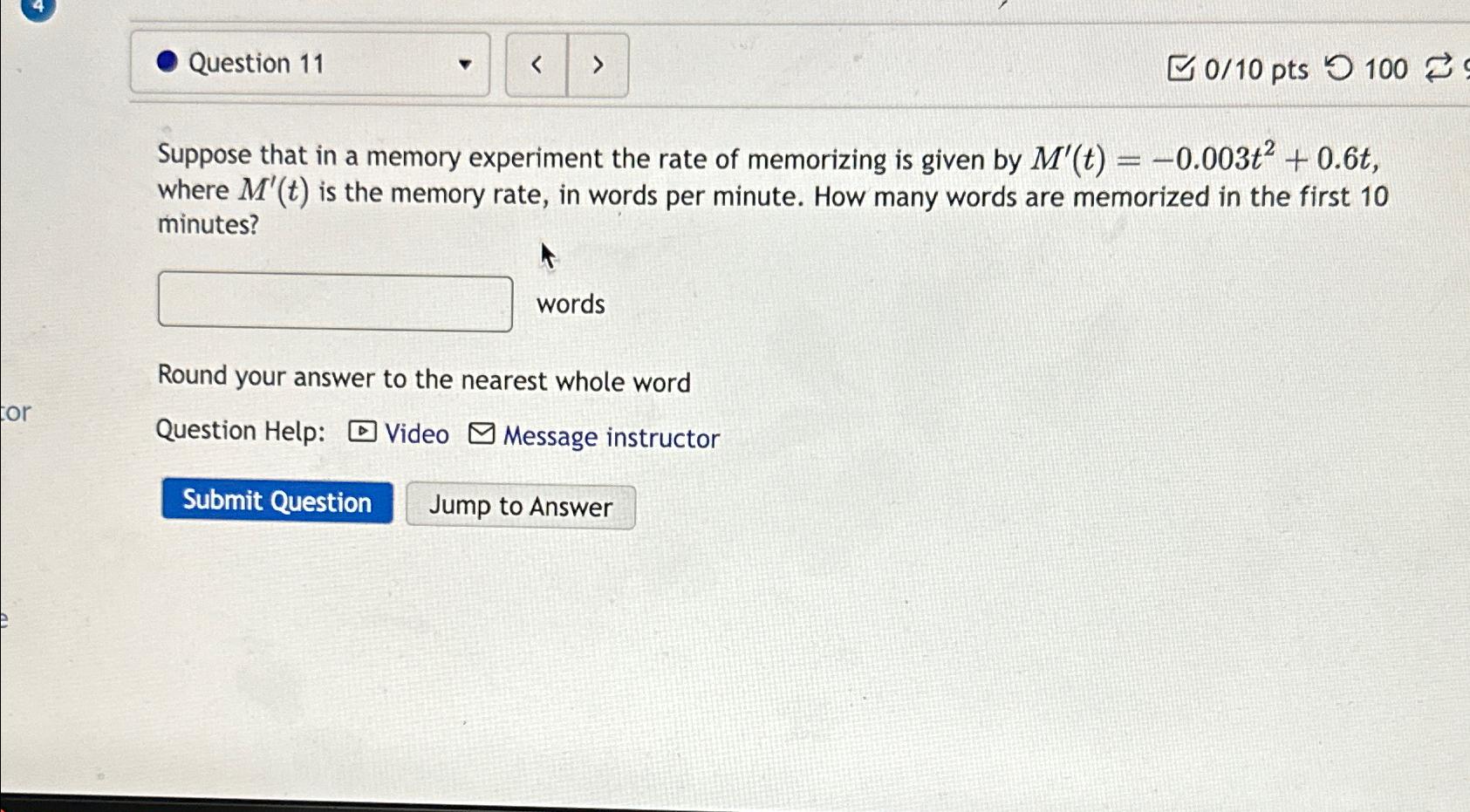 Solved Suppose that in a memory experiment the rate of | Chegg.com