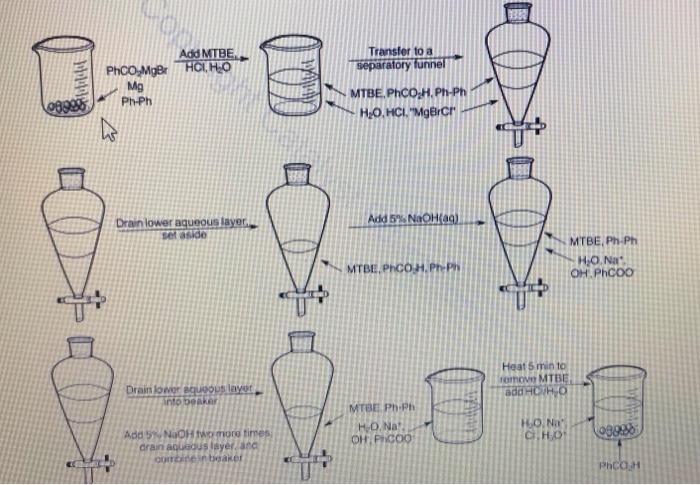 draw separation scheme for benzoic acid from the | Chegg.com