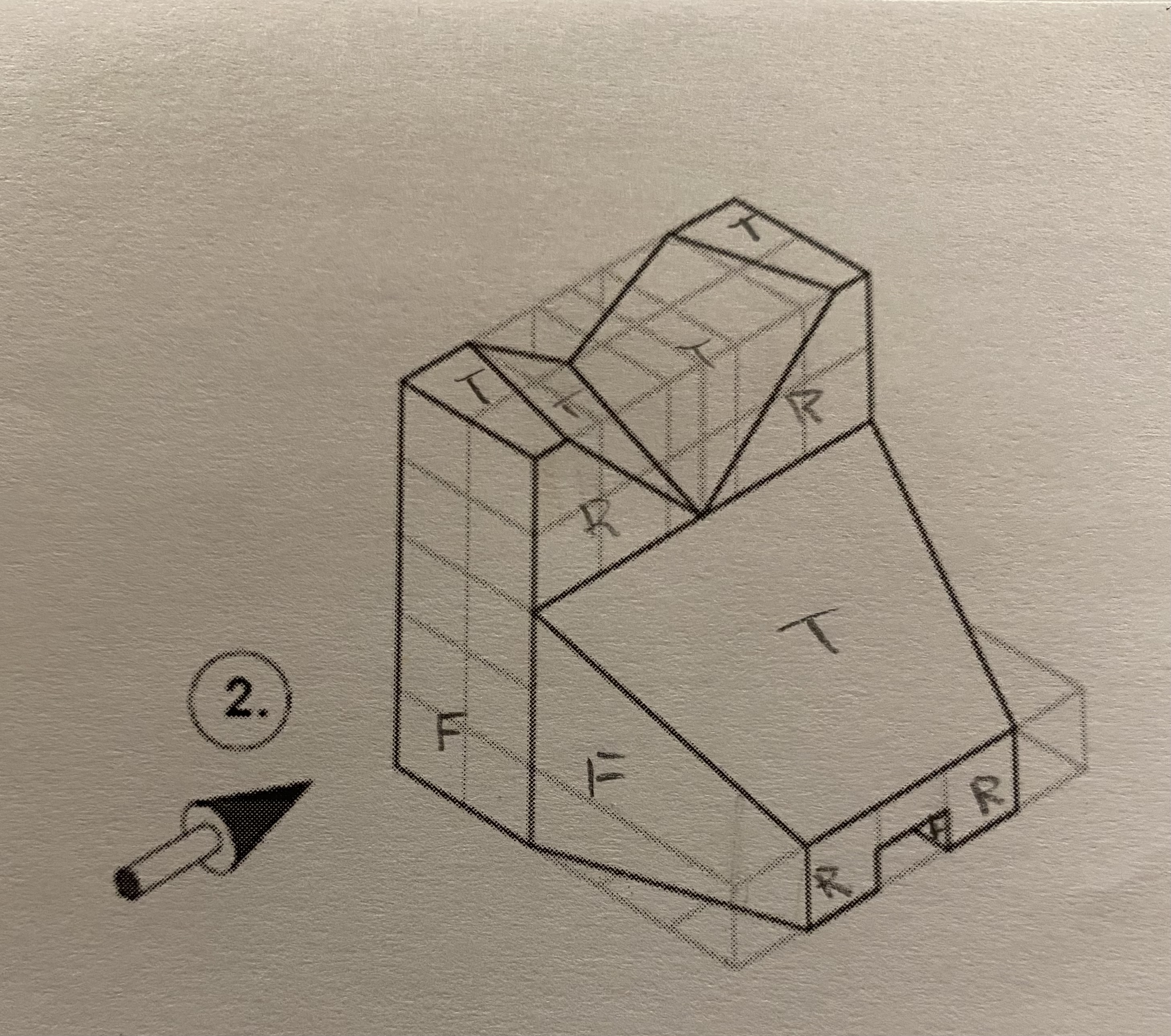 Solved I have to draw an orthographic view of this 3D model. | Chegg.com