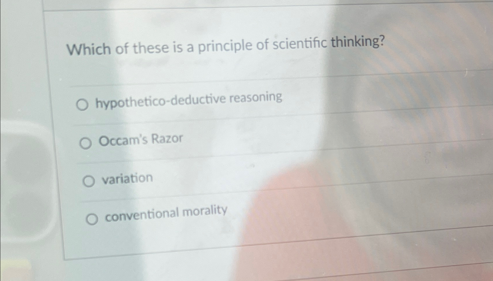 Solved Which of these is a principle of scientific | Chegg.com