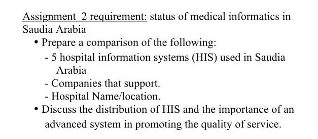 Solved Information technology course for biomedical | Chegg.com