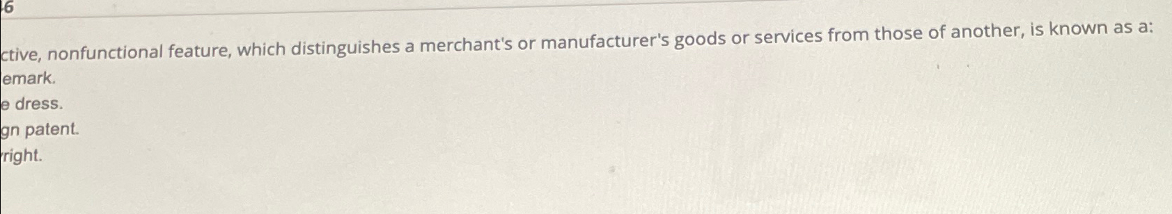 Solved ctive, nonfunctional feature, which distinguishes a | Chegg.com