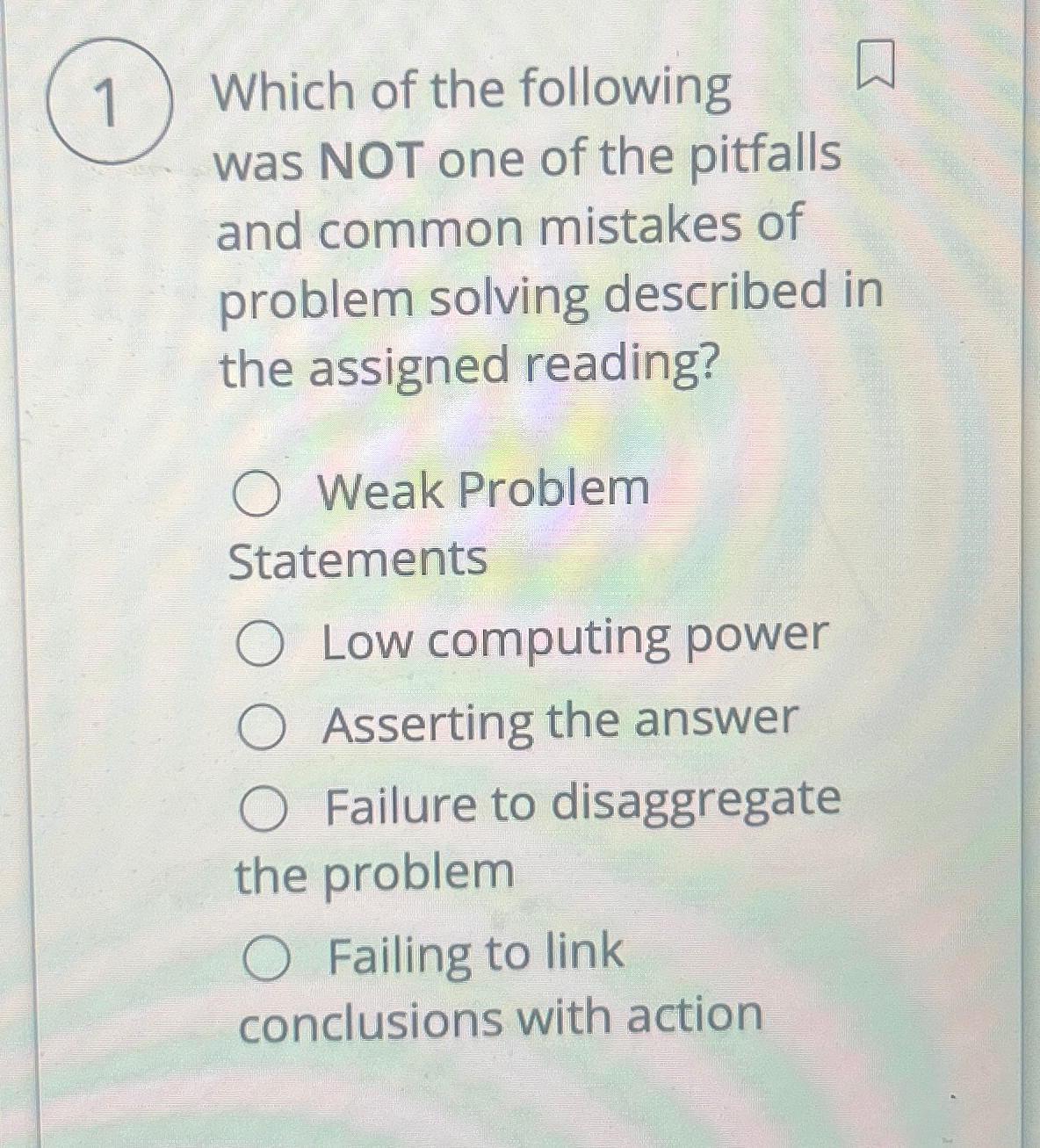 Solved Which of the following was NOT one of the pitfalls | Chegg.com