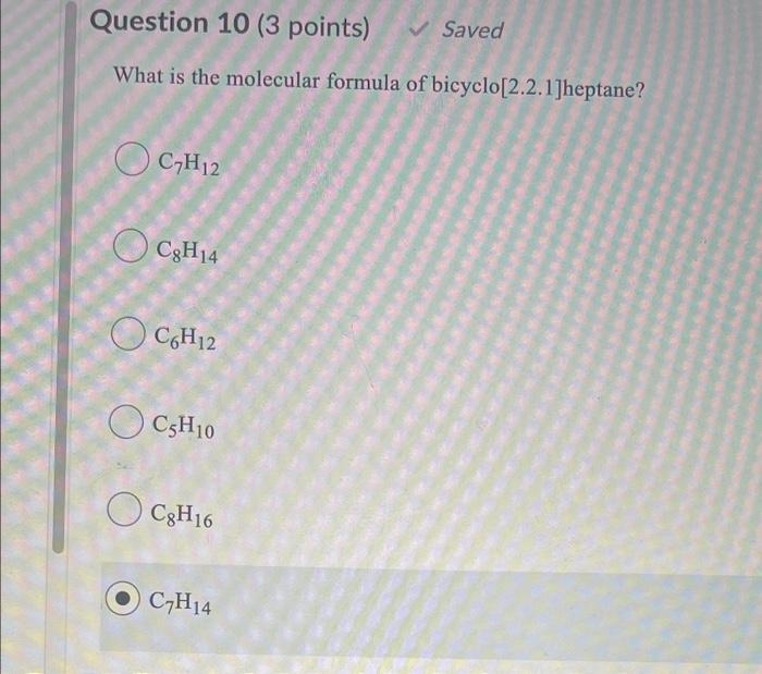 Solved Saved Question 8 (3 points) What is the parent name | Chegg.com