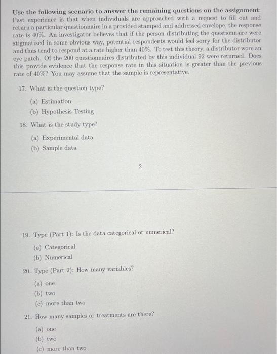 Solved Use the following scenario to answer the remaining | Chegg.com