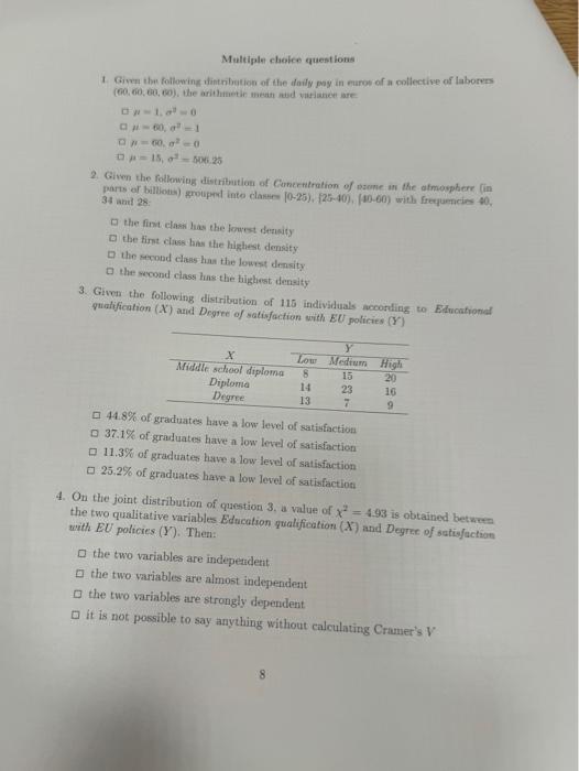 Solved 1. Given the following dintribation of the daify pay | Chegg.com
