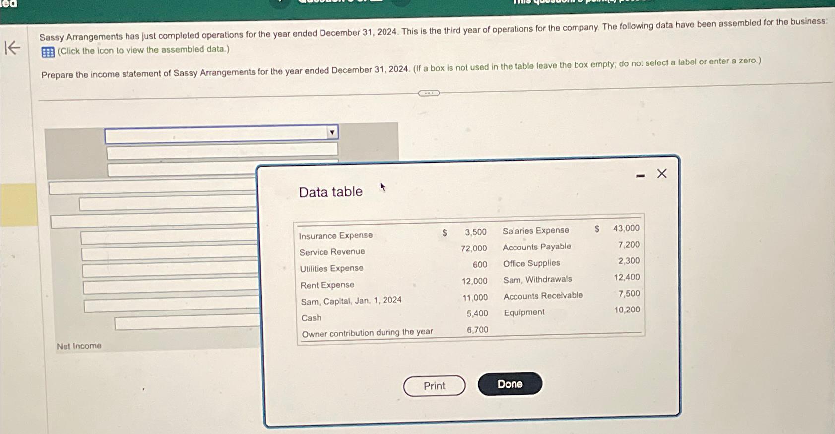 Solved (Click the icon to view the assembled data.) | Chegg.com