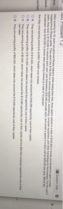 Solved Text Problem 1 2 Question Help Ents Ework After
