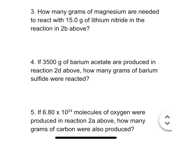 Solved 3. How many grams of magnesium are needed to react | Chegg.com