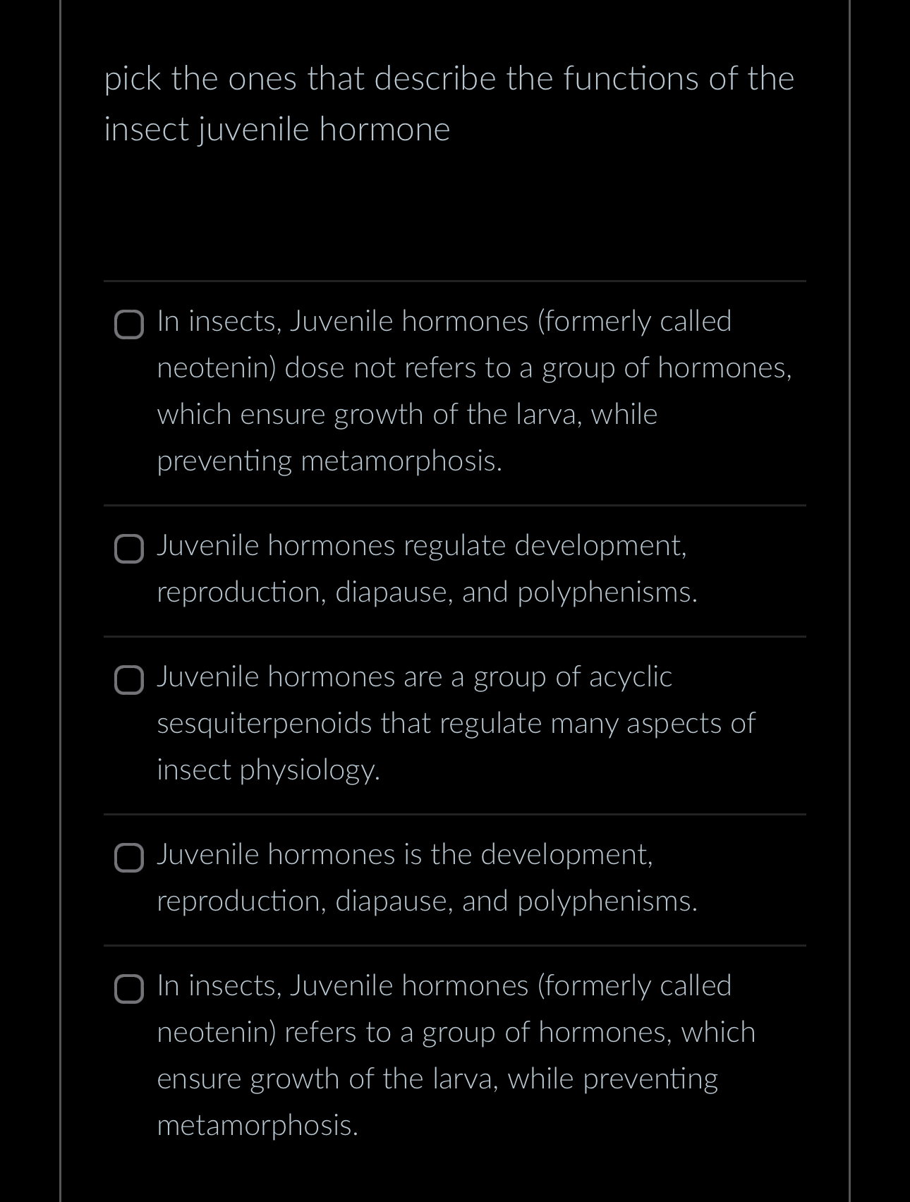 Solved pick the ones that describe the functions of the | Chegg.com