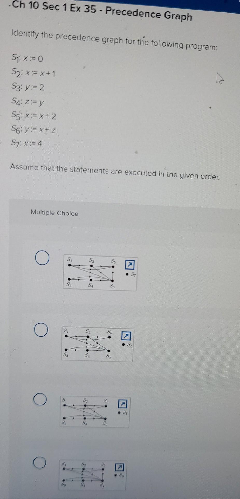 Solved Ch 10 Sec 1 Ex 35 - Precedence Graph Identify the | Chegg.com