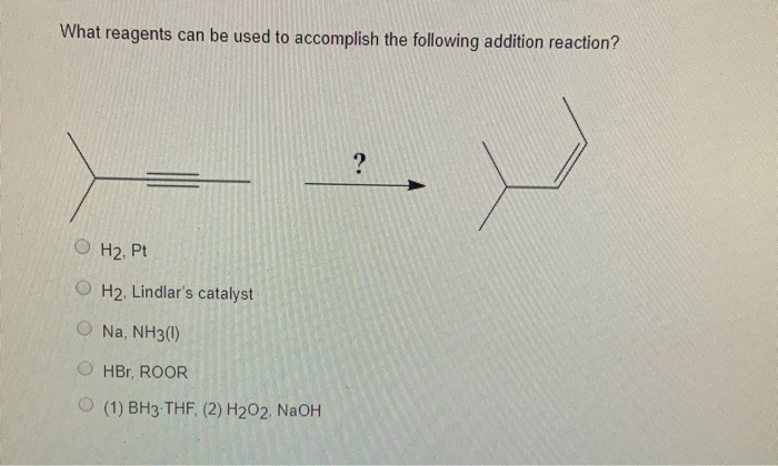 Solved What reagents can be used to accomplish the following | Chegg.com