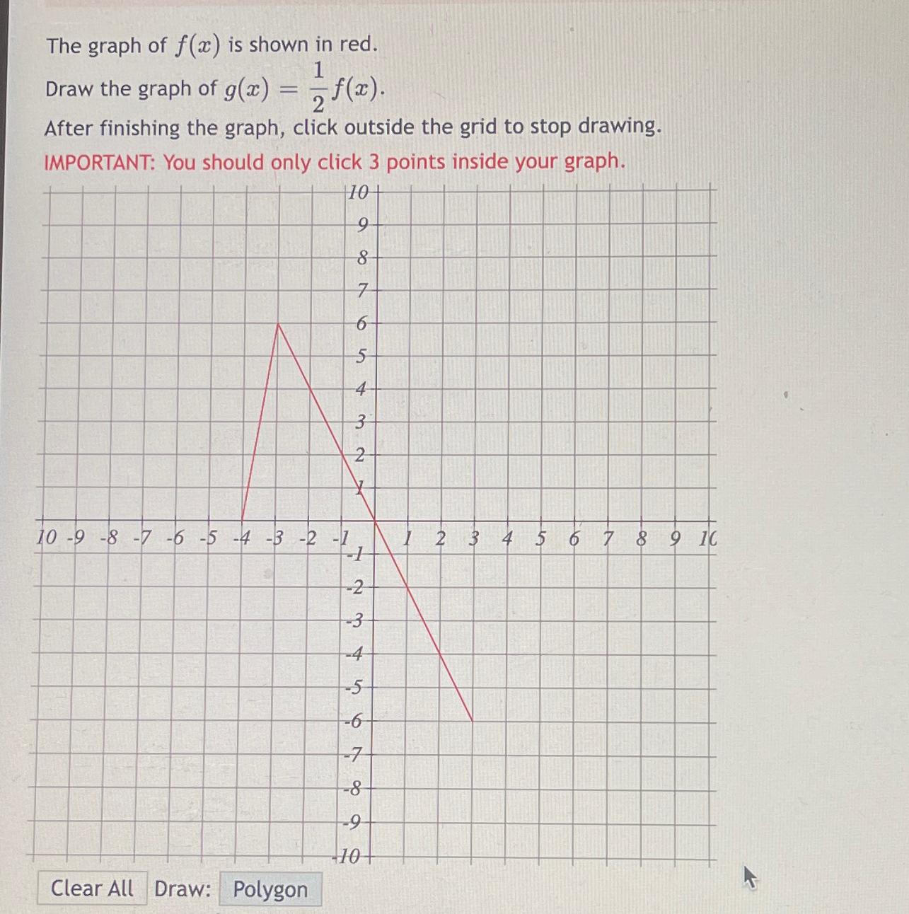 Solved The graph of f(x) ﻿is shown in red.Draw the graph of | Chegg.com