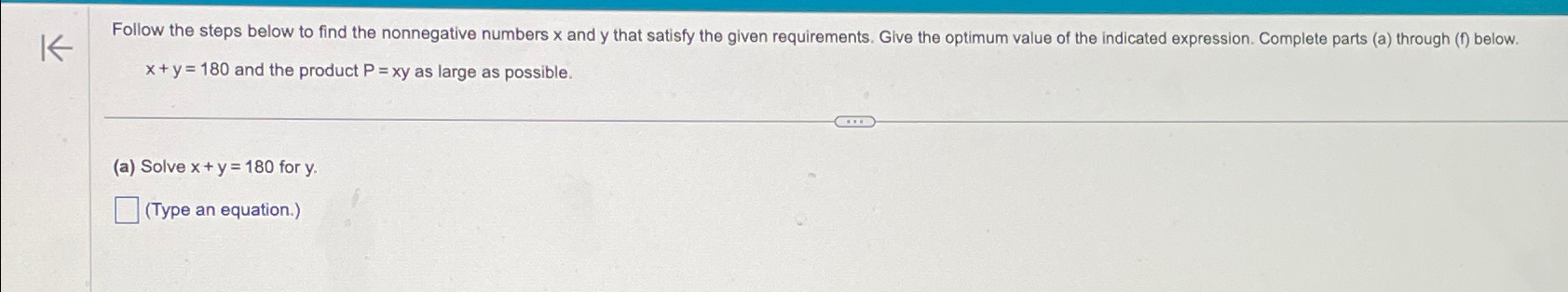 Solved Follow the steps below to find the nonnegative | Chegg.com