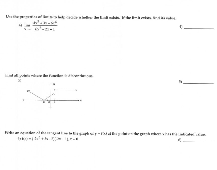 Solved Decide Whether The Limit Exists If It Exists Find
