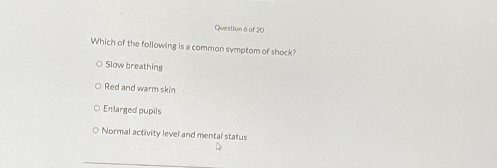 Solved Question 6 of 20Which of the following is a common | Chegg.com Solved Question 6 of 20Which of the following is a common | Chegg.com