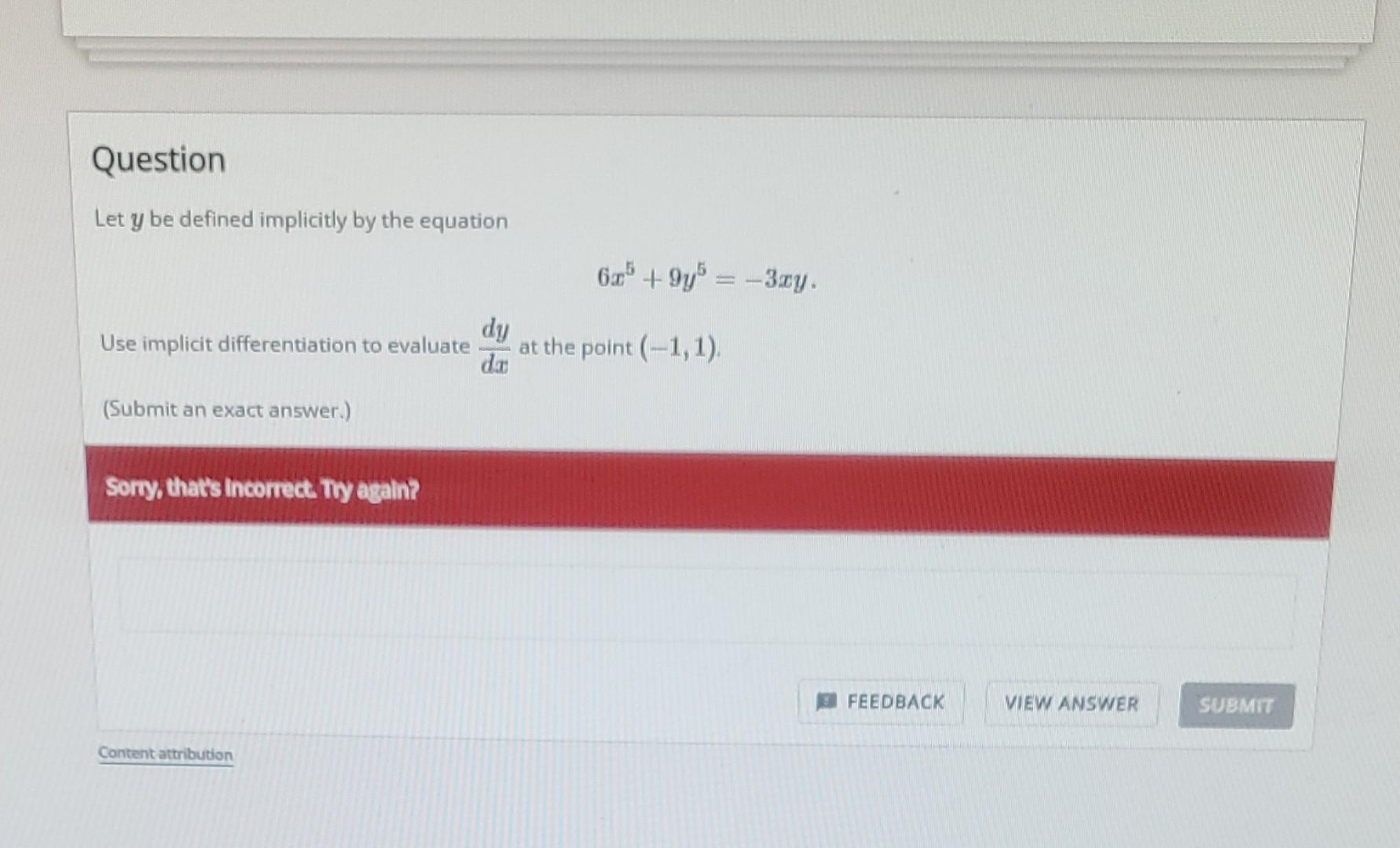 Solved Let y be defined implicitly by the equation | Chegg.com