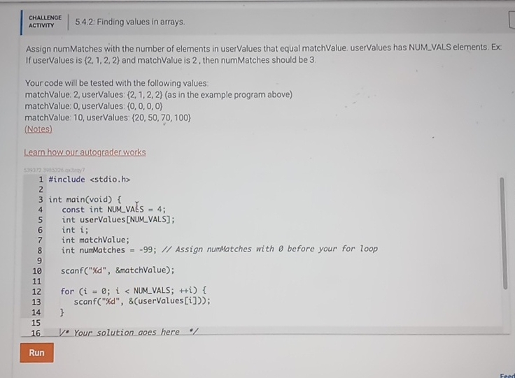 Solved CHALLENOEACTIVITY5.4.2: Finding values in | Chegg.com