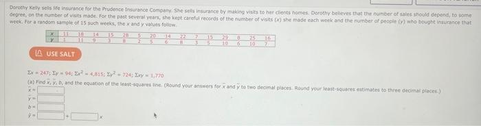 Solved (c) Find the sample correlation coefficient r and the | Chegg.com