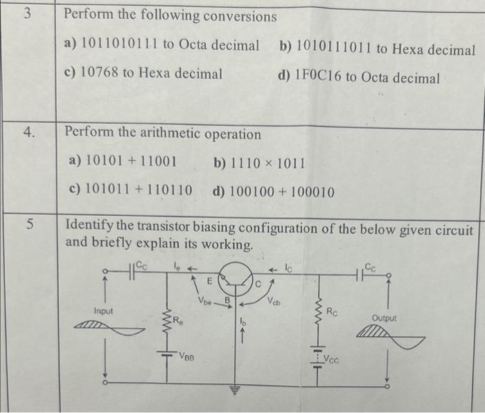 Solved \begin{tabular}{l|l} 3 & Perform the following | Chegg.com