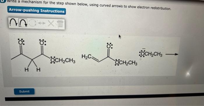 Solved write a mechanism for the step shown below. please be | Chegg.com