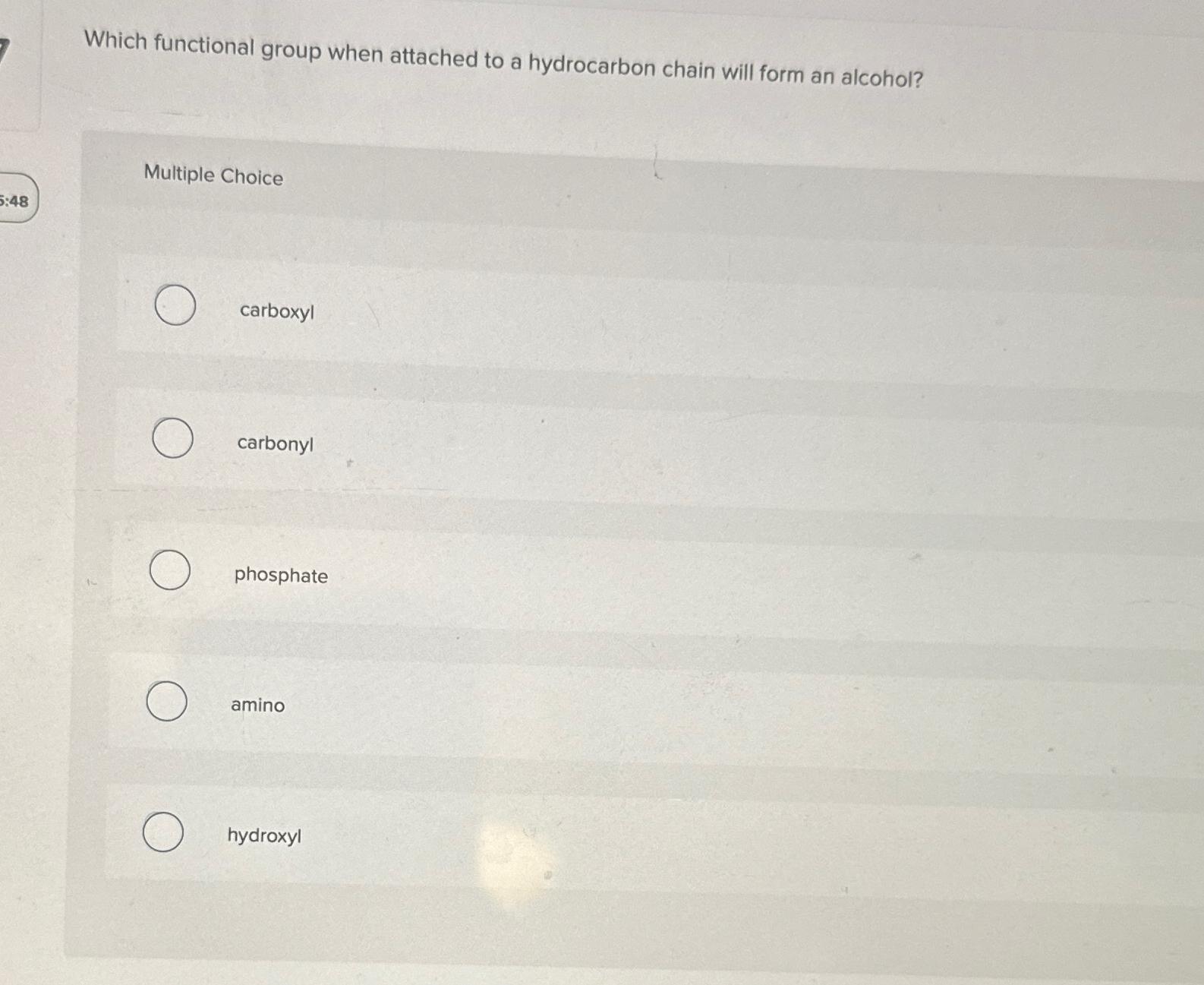 Solved Which functional group when attached to a hydrocarbon | Chegg.com