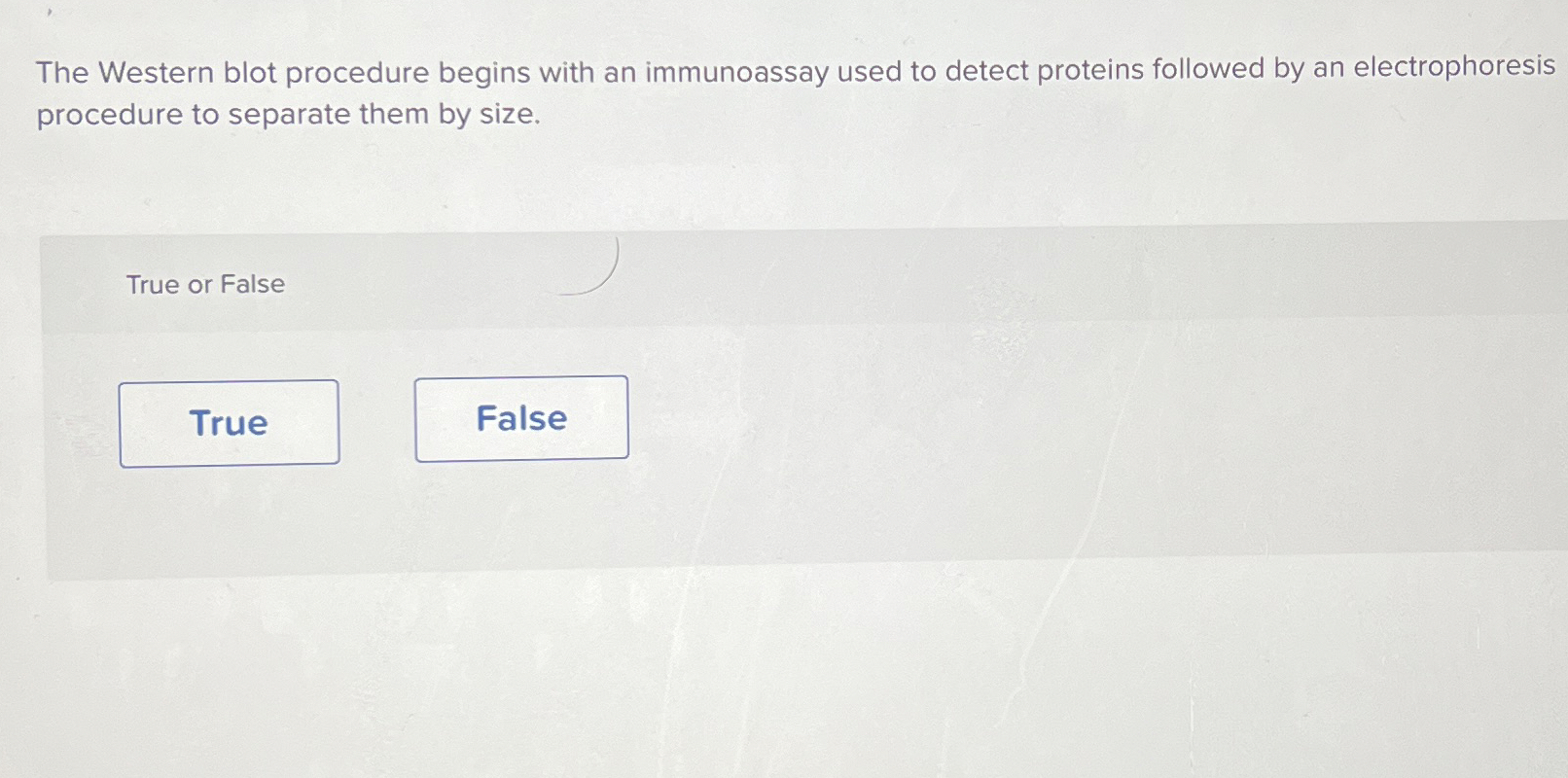 Solved The Western blot procedure begins with an immunoassay | Chegg.com
