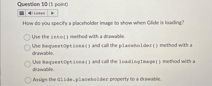 Solved How do you specify a placeholder image to show when | Chegg.com