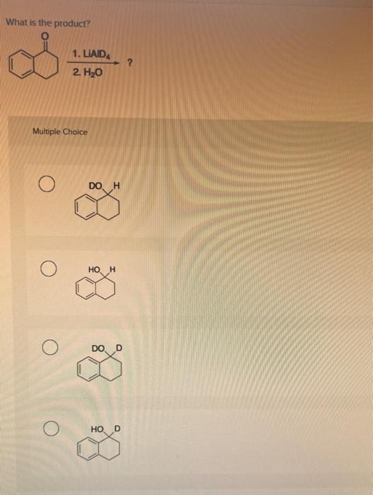 Solved What is the product? Multiple Choice | Chegg.com