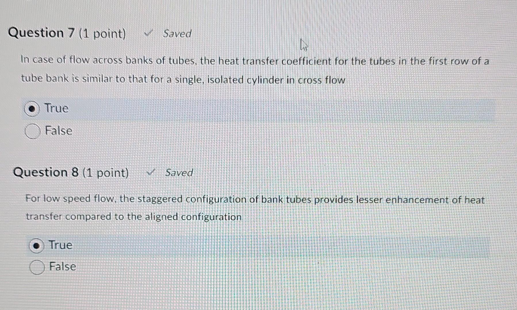 Solved In case of flow across banks of tubes, the heat | Chegg.com