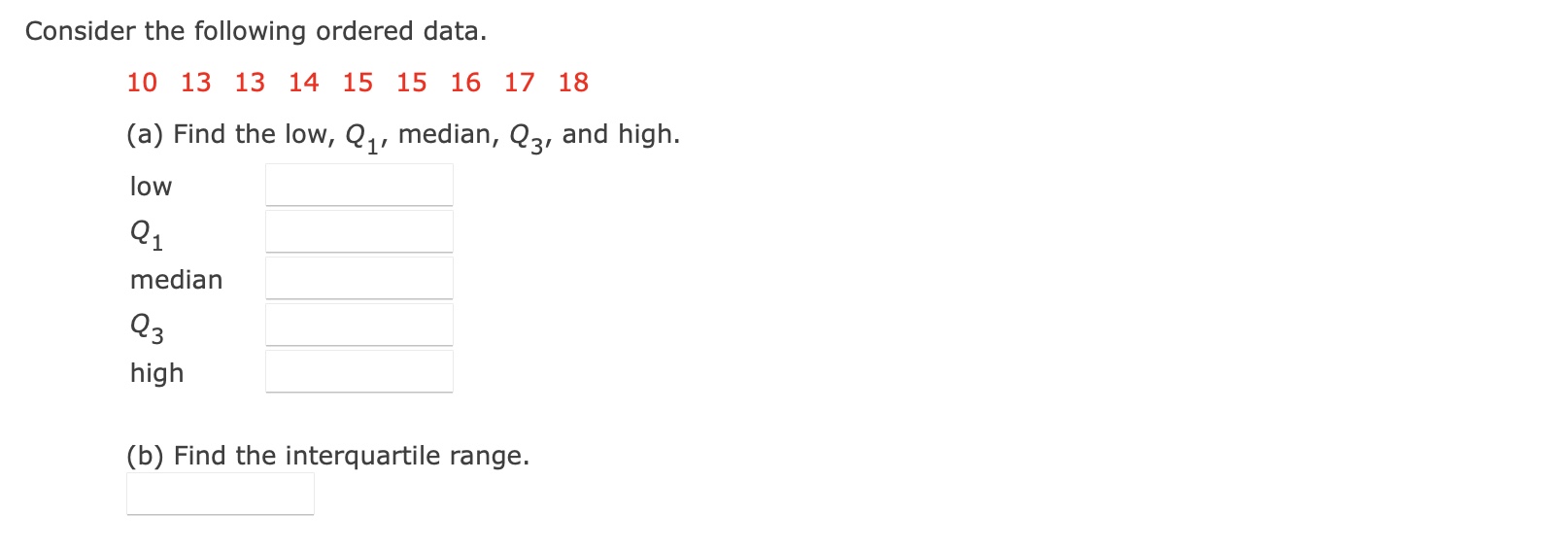 Solved Consider the following ordered | Chegg.com