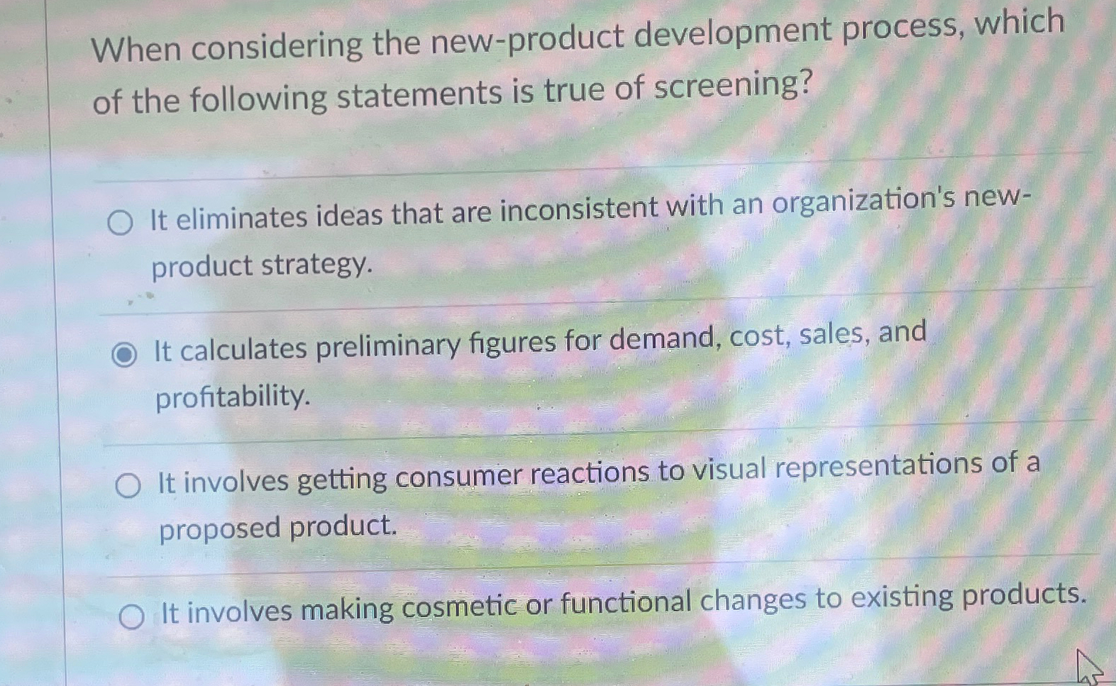 Solved When considering the new-product development process, | Chegg.com