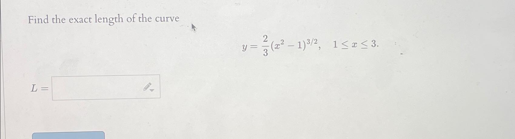 Solved Find the exact length of the | Chegg.com