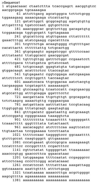 Solved 1. Align the given sequences with Blast2seq (1) Paste | Chegg.com