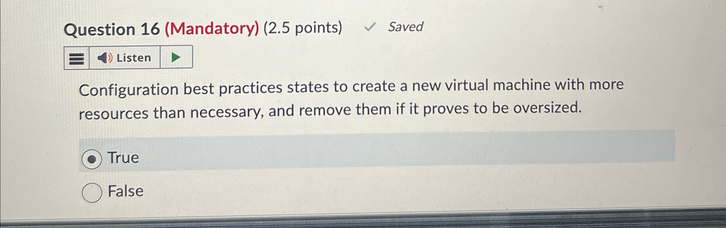 Solved Question 16 (Mandatory) (2.5 ﻿points) | Chegg.com