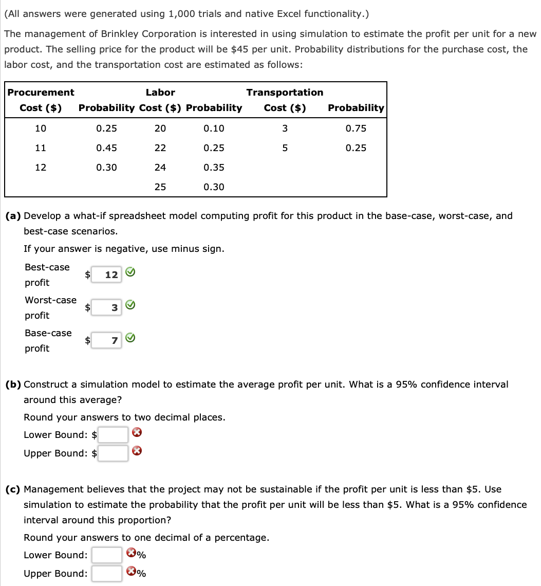 Solved (c) ﻿Management believes that the project may not be | Chegg.com