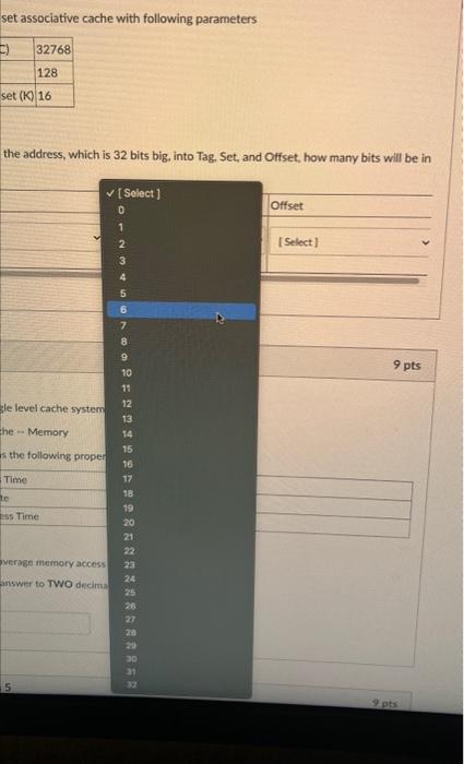 Solved You have a K-Way set associative cache with following | Chegg.com