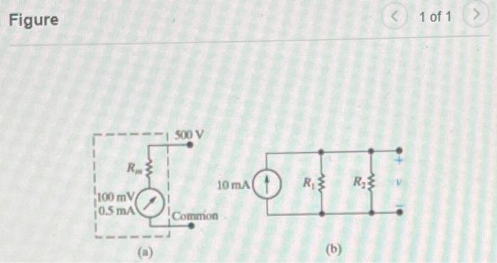 Solved The voltmeter shown in (Figure 1) has a full-scale | Chegg.com