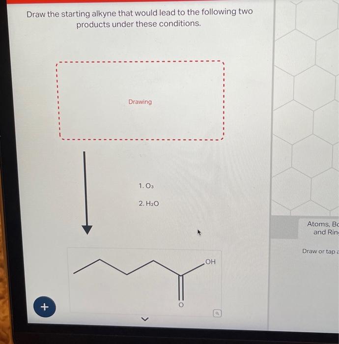 Solved Draw the starting alkyne that would lead to the | Chegg.com