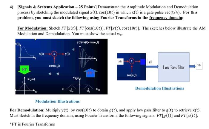 Solved 4 [signals And Systems Application 25 Points]