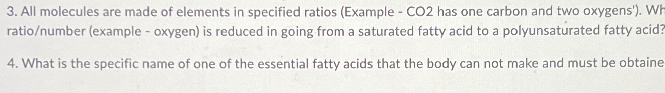 Solved All molecules are made of elements in specified | Chegg.com