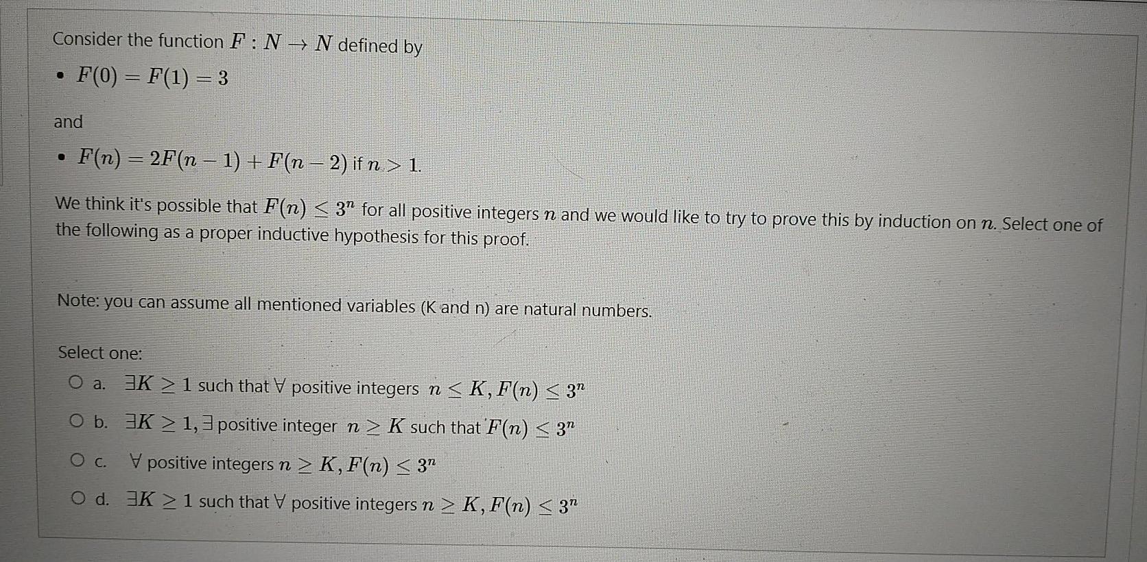Solved Suppose we define f(n) for positive integers n as | Chegg.com