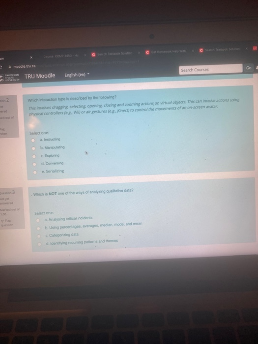 Solved moodle,tru.ca TRU Moodle English (en) · Search | Chegg.com