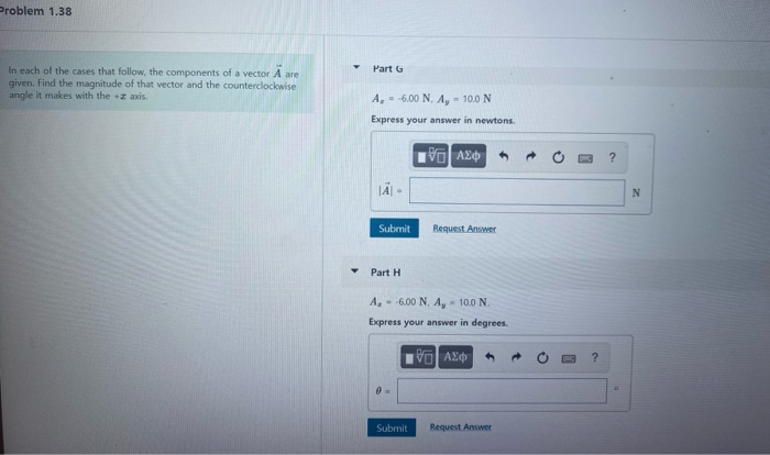 Solved Problem 1.38 Part 6 In each of the cases that follow, | Chegg.com