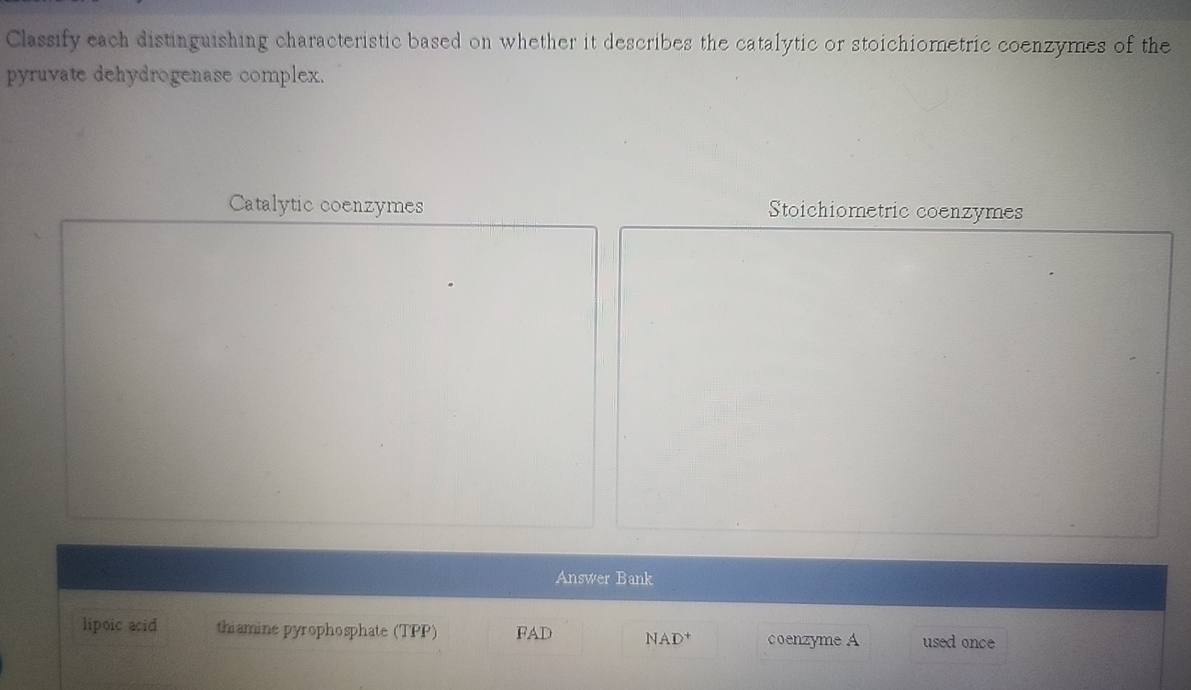 Solved Classify each distinguishing characteristic based on | Chegg.com