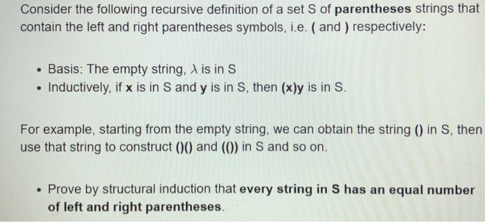 Solved Consider the following recursive definition of a set | Chegg.com