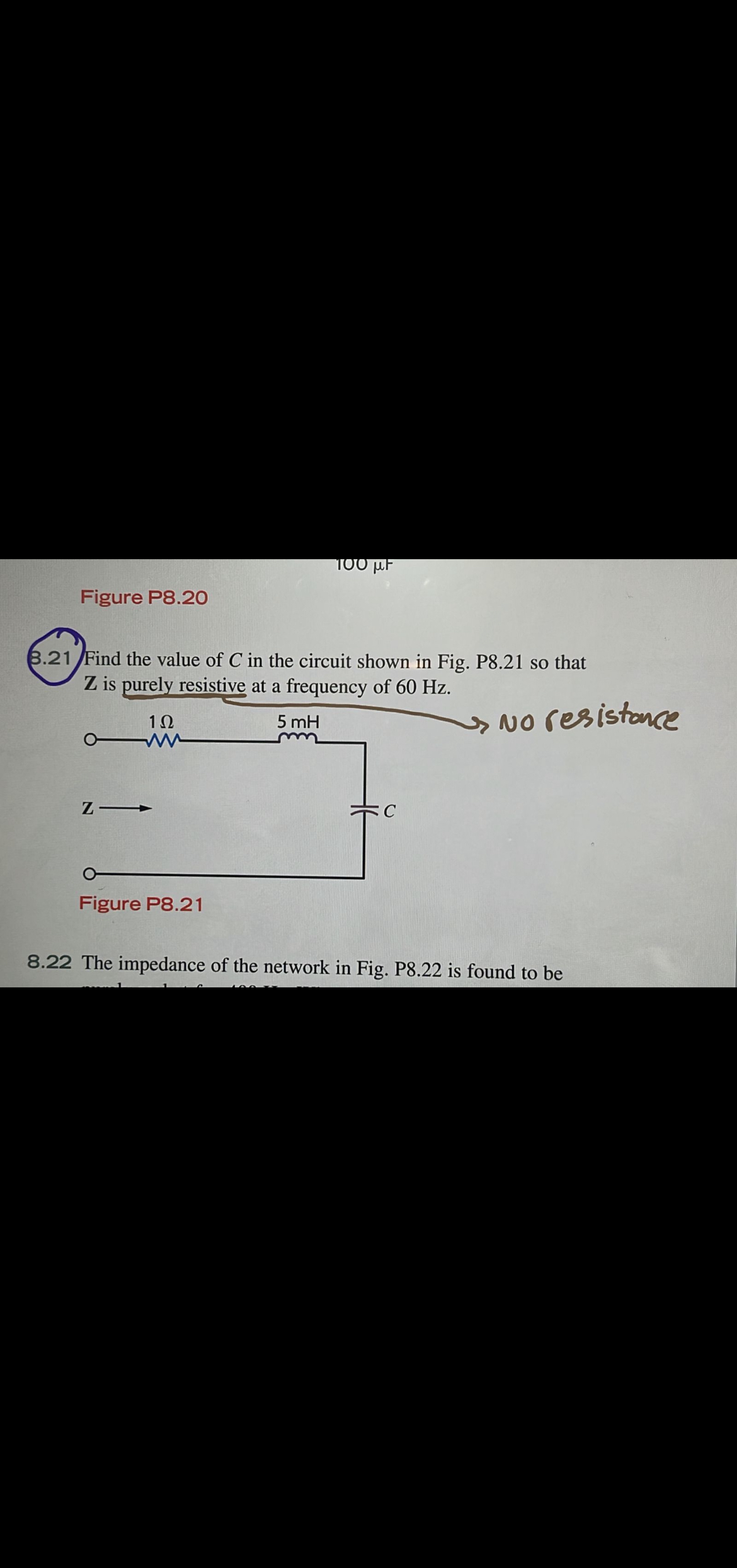 Solved Figure P8.203.21 ﻿Find the value of C ﻿in the circuit | Chegg.com