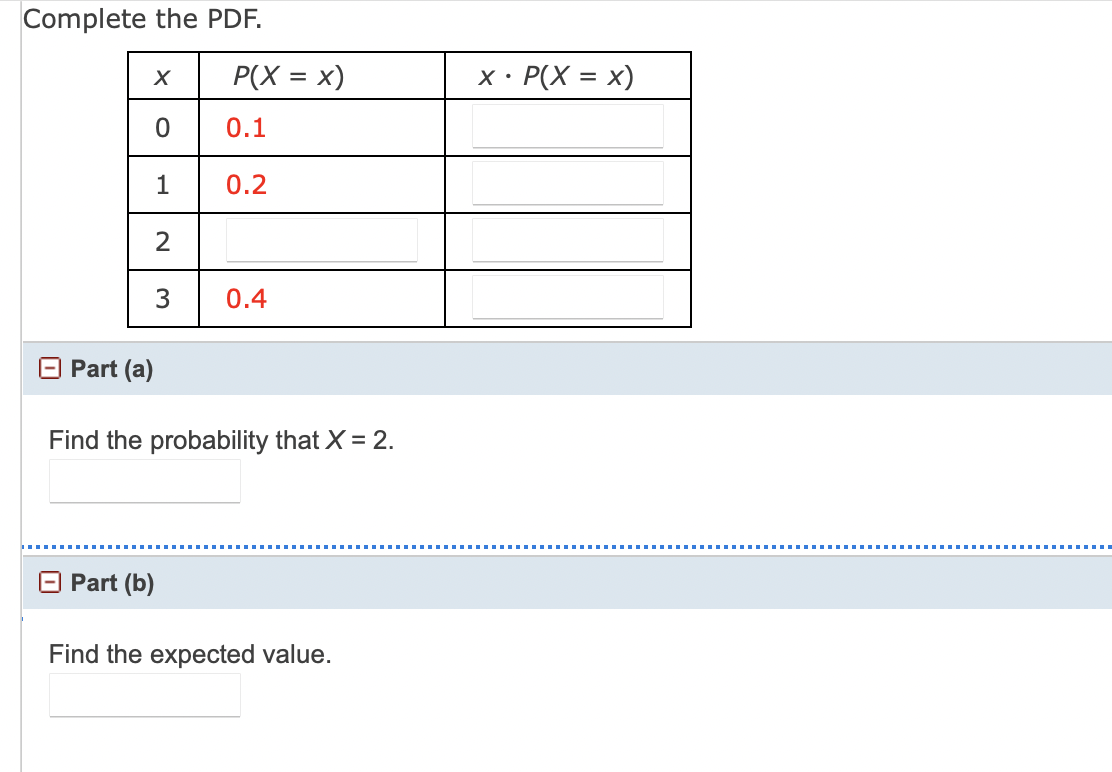 Solved Complete the PDF. ﻿Part (a) ﻿Find the probability | Chegg.com
