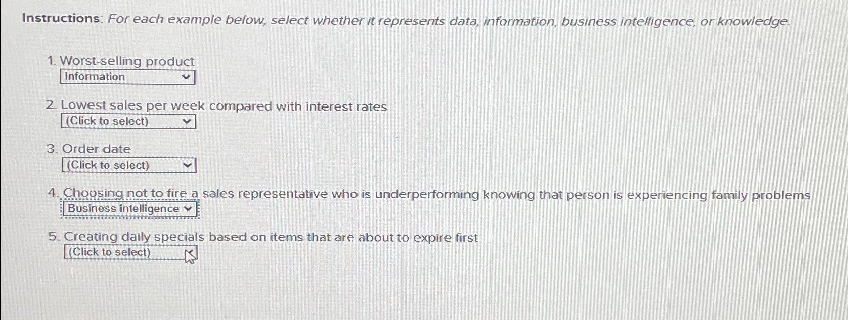 Solved Instructions: For each example below, select whether | Chegg.com