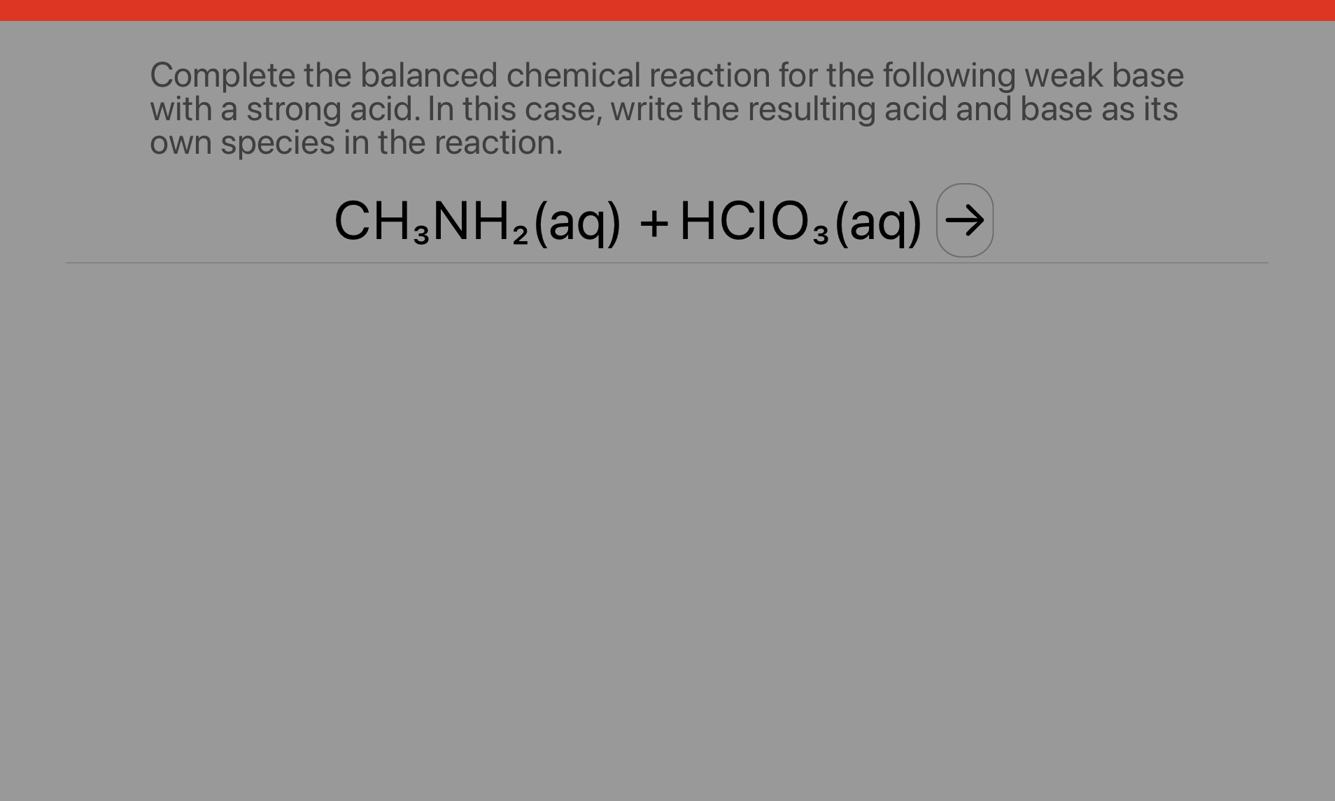 Solved Complete the balanced chemical reaction for the | Chegg.com